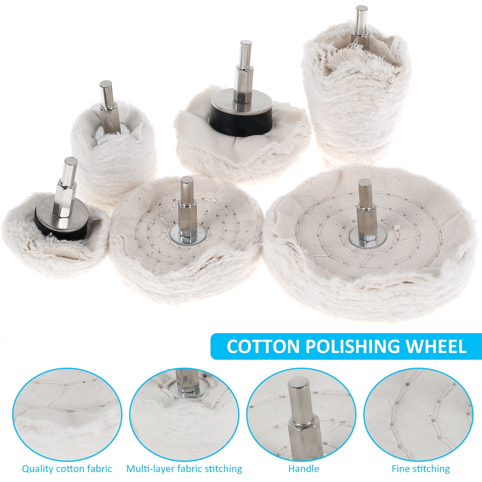 AEVXKHI 9PCS Drill Polishing Wheel with 3 Polishing Compounds, Reusable ...