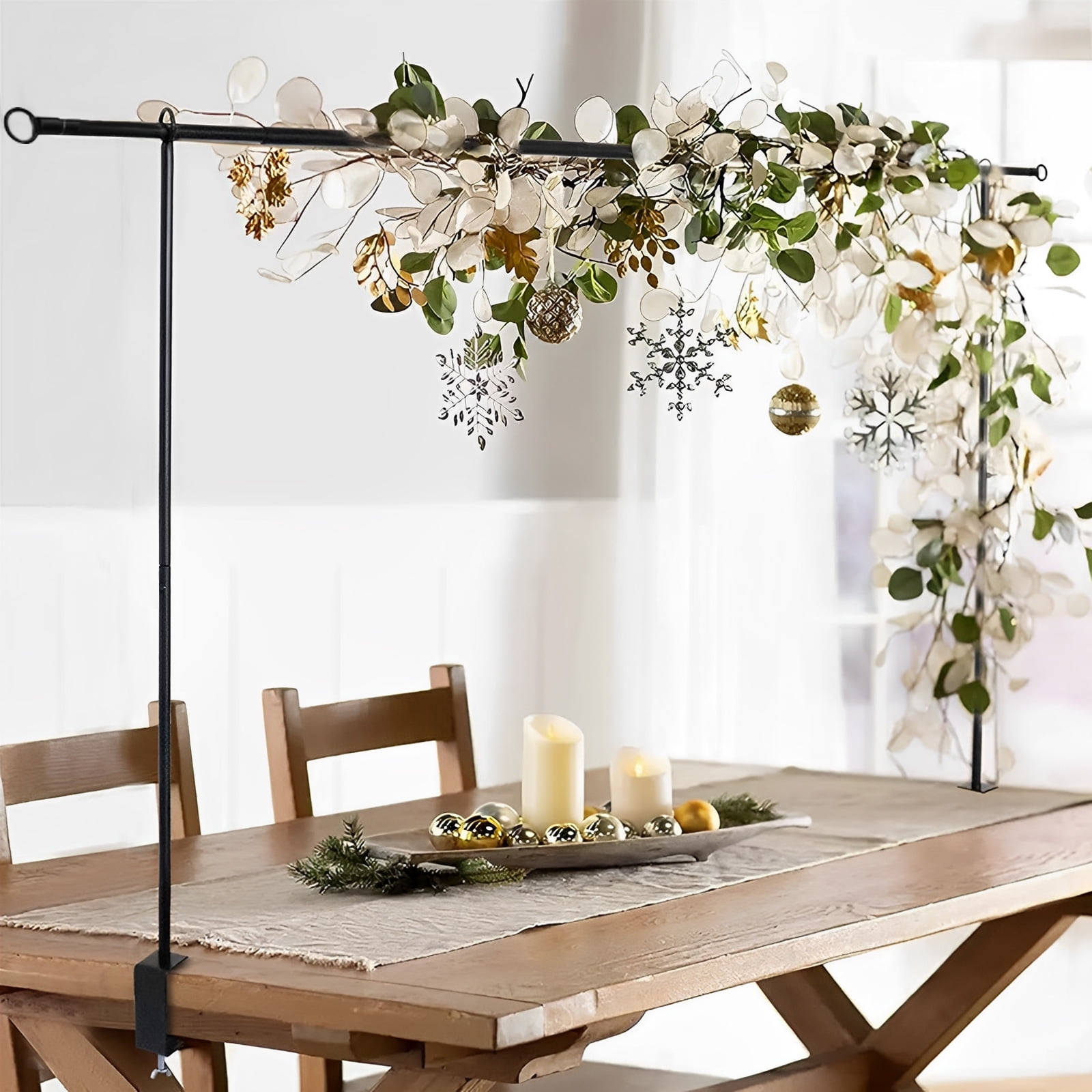 AEVXKHI Adjustable Table Arch, Hanging Metal Over The Table Rod Stand ...