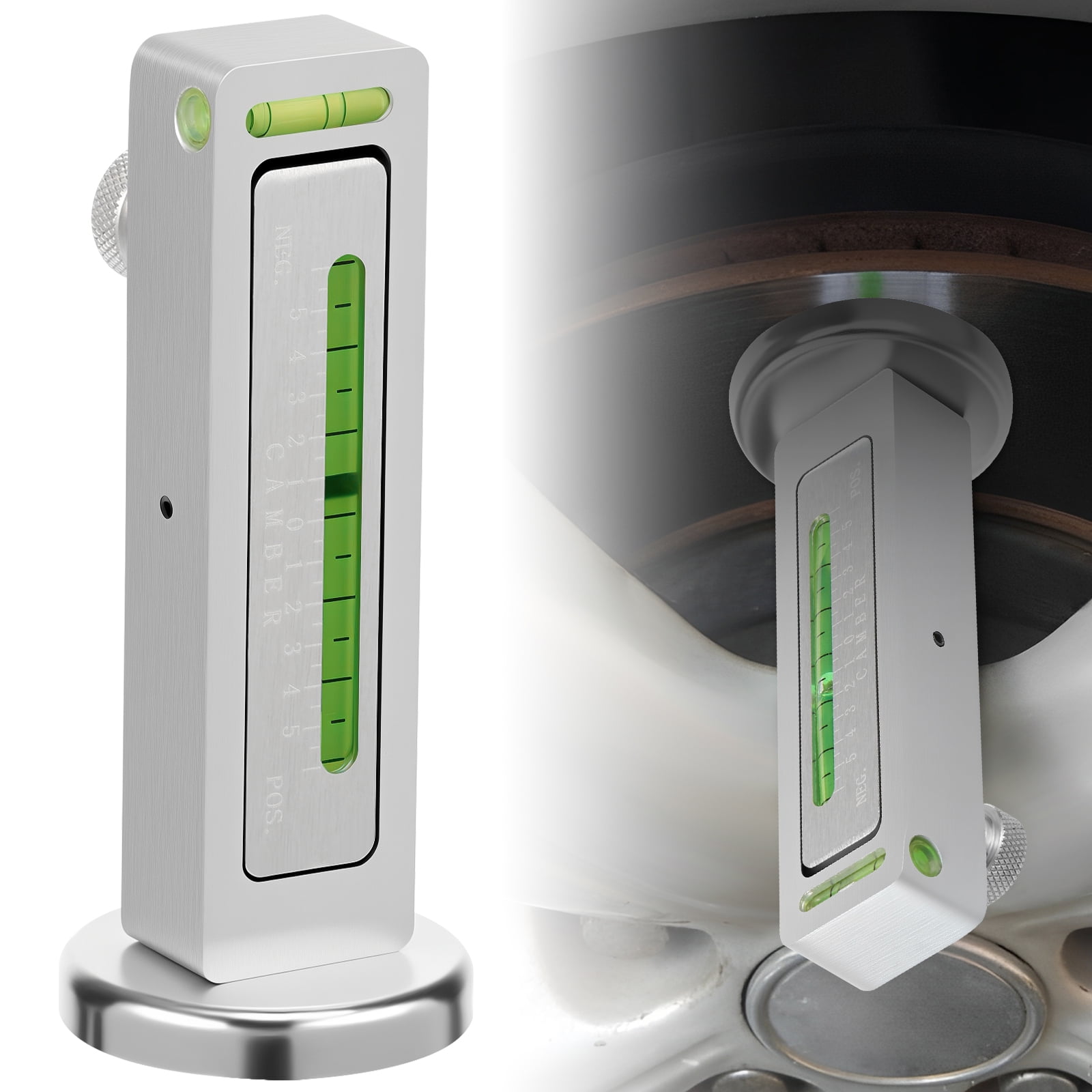 AEVXKHI Adjustable Wheel Alignment Gauge, Magnetic Gauge Camber Caster ...