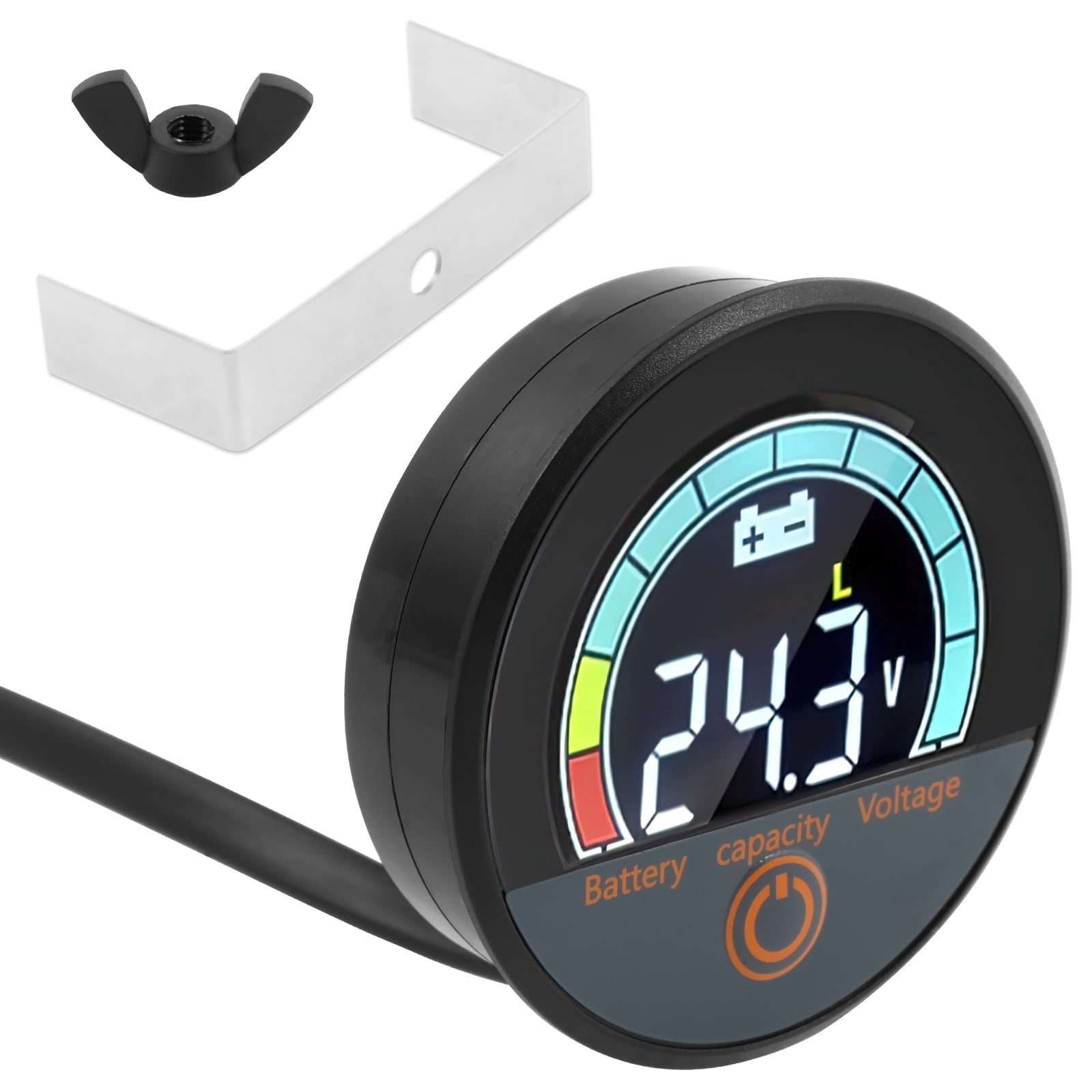 AEVXKHI Battery Monitor, Battery Capacity Voltage Meter Tester, Low ...