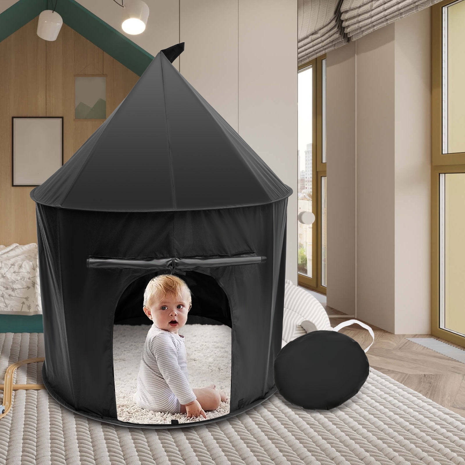 AEVXKHI Calm Corner Hideout Tent, Oxford Cloth Children Pop Up Tent ...