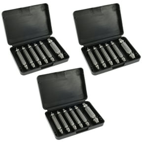 WEDGE 7 Piece Screw Extractor Set | Chrome Steel Construction | 5 ...