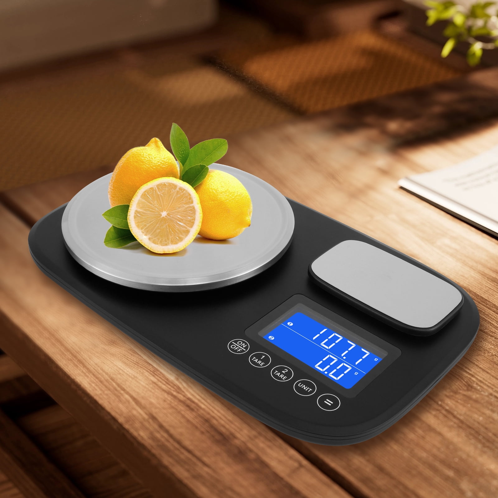 AEVXKHI Digital Kitchen Scale, 1g 10kg/22lbs Stainless Steel Electronic ...