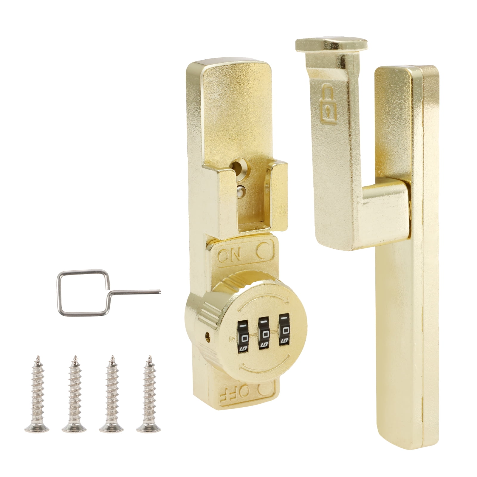 AEVXKHI Flip Latch Lock with 3 Digit Combination Zinc Alloy 90/180 ...