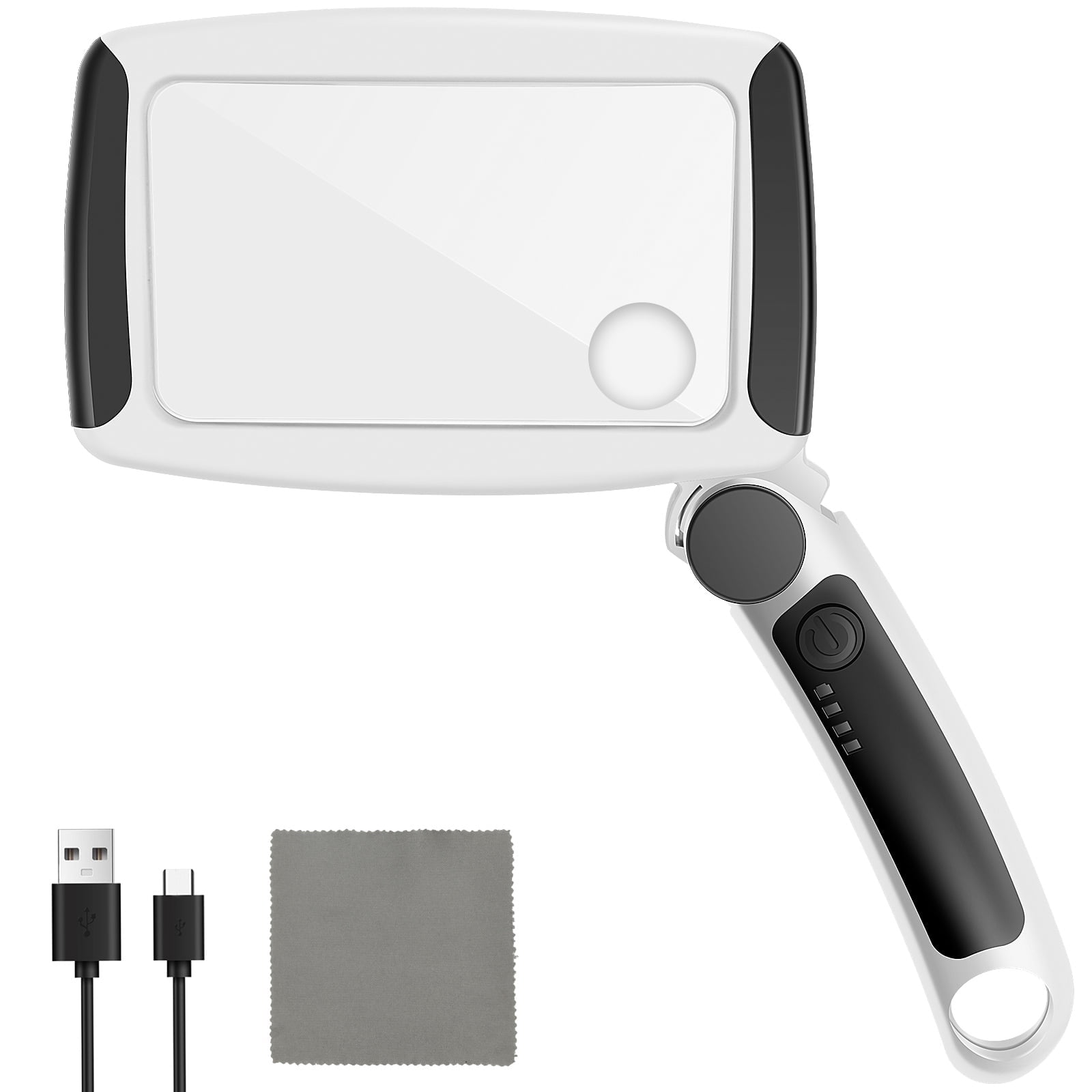 AEVXKHI Folding Magnifying Glass, Clear Adjustable Magnifying Glass ...