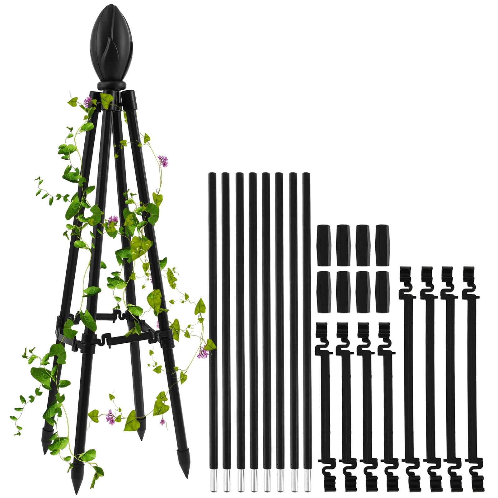 AEVXKHI Garden Trellis, Metal Garden Obelisk Supports, Rustproof Flower ...