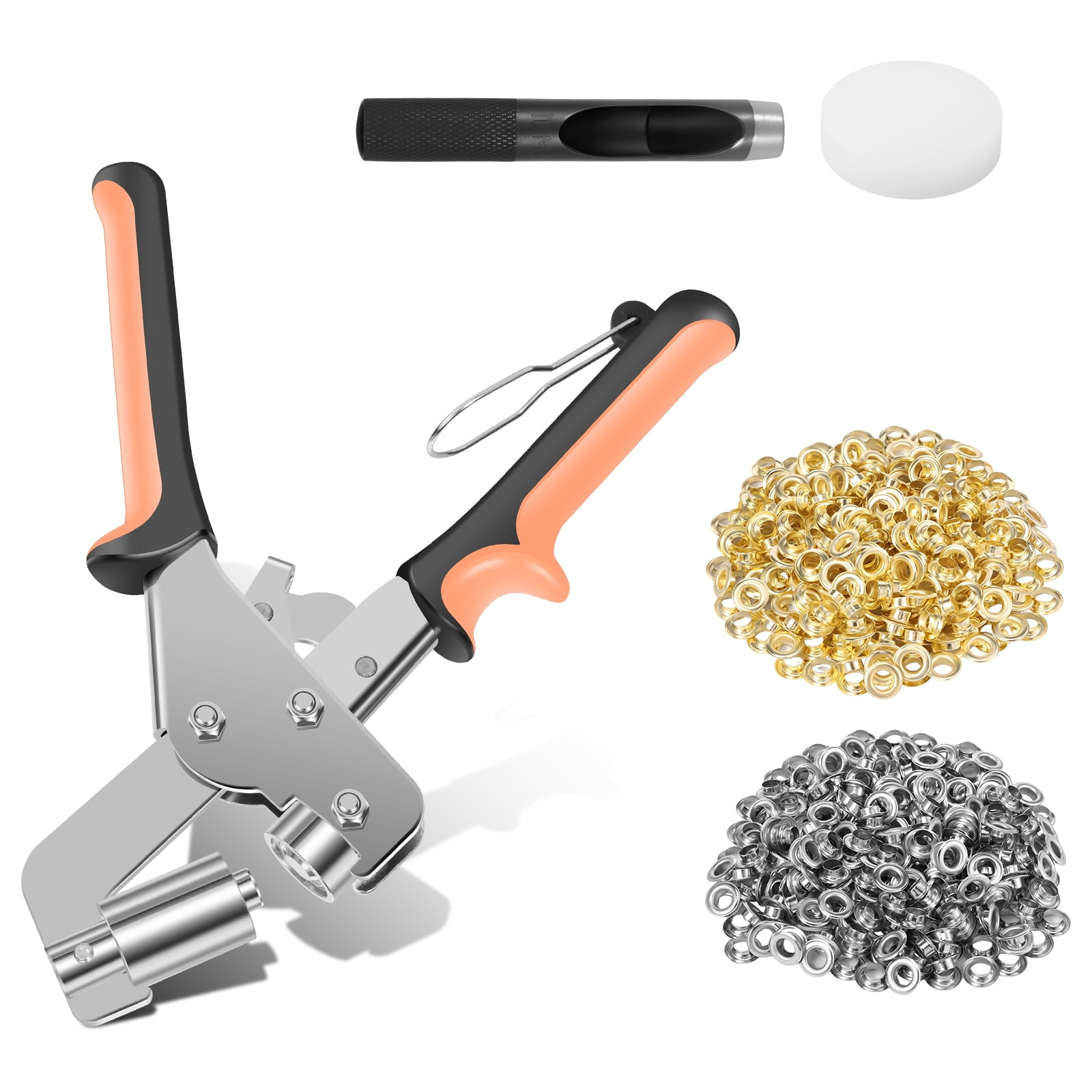AEVXKHI Grommet Tool Kit, Magnetic Handheld Eyelet Pliers Kit, Grommet ...