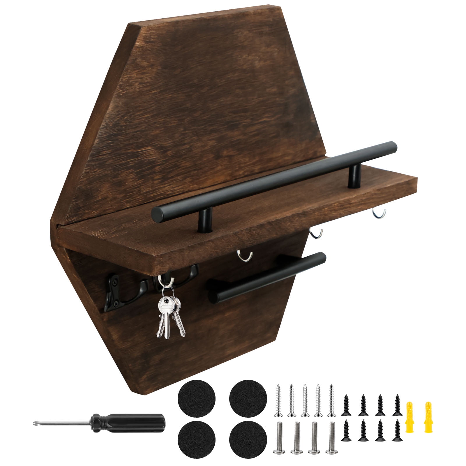 AEVXKHI Key Hanger Rack Wall Mounted Key and Mail Holder Decorative ...