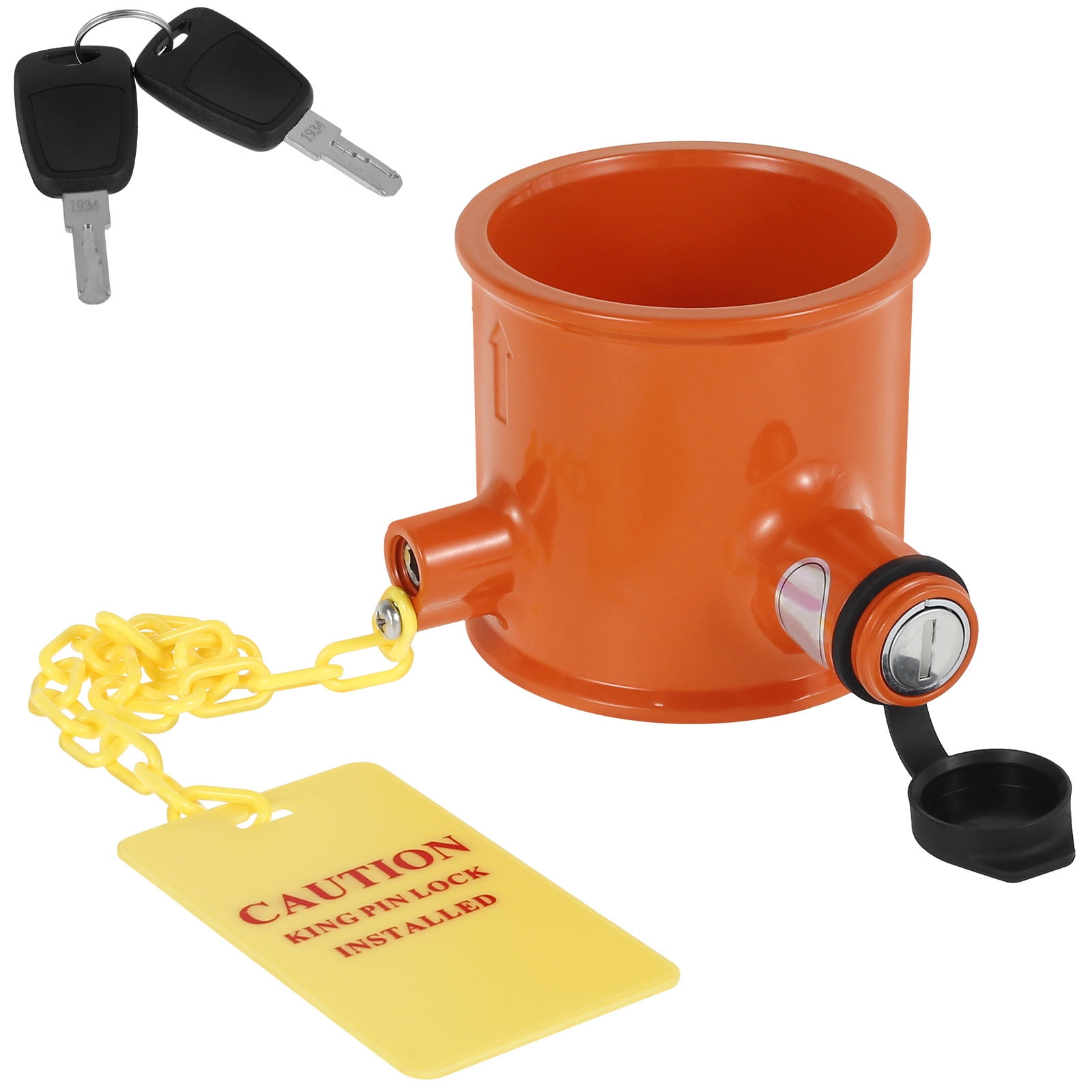 AEVXKHI King Pin Lock, Sturdy Solid Steel Trailer Lock, Anti Theft ...