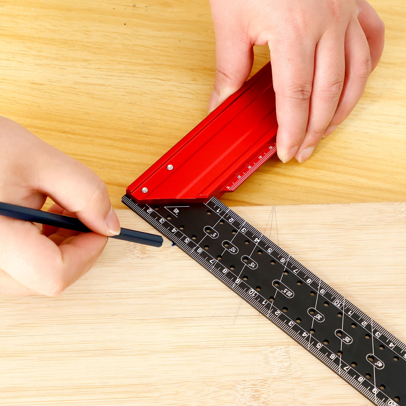 AEVXKHI Marking Gauge Scribing Ruler, Aluminum Alloy Woodworking ...