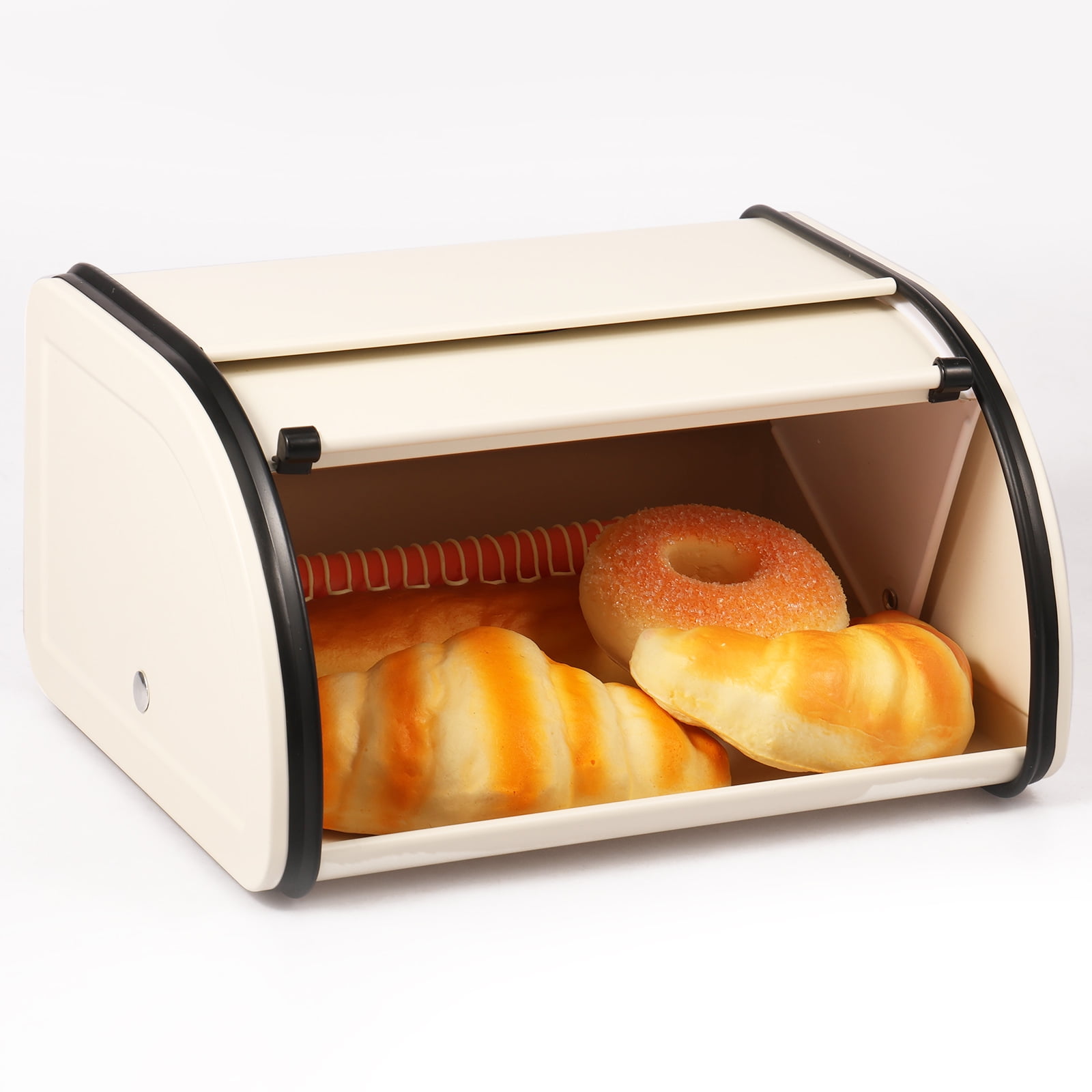 AEVXKHI Metal Bread Box with Lid Vintage Bread Bin Bread Holder Box ...