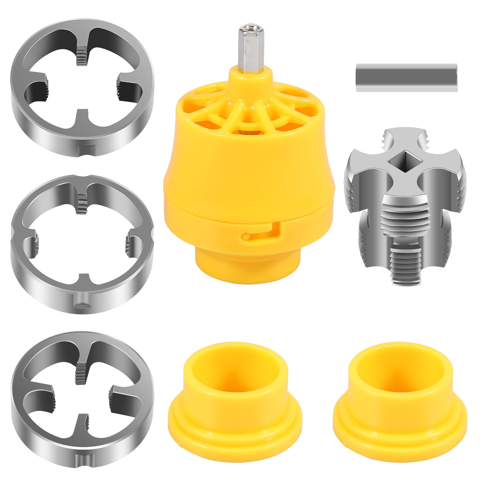 AEVXKHI PVC Thread Maker Tool for Electric Drill Pipe Threader Kit with ...