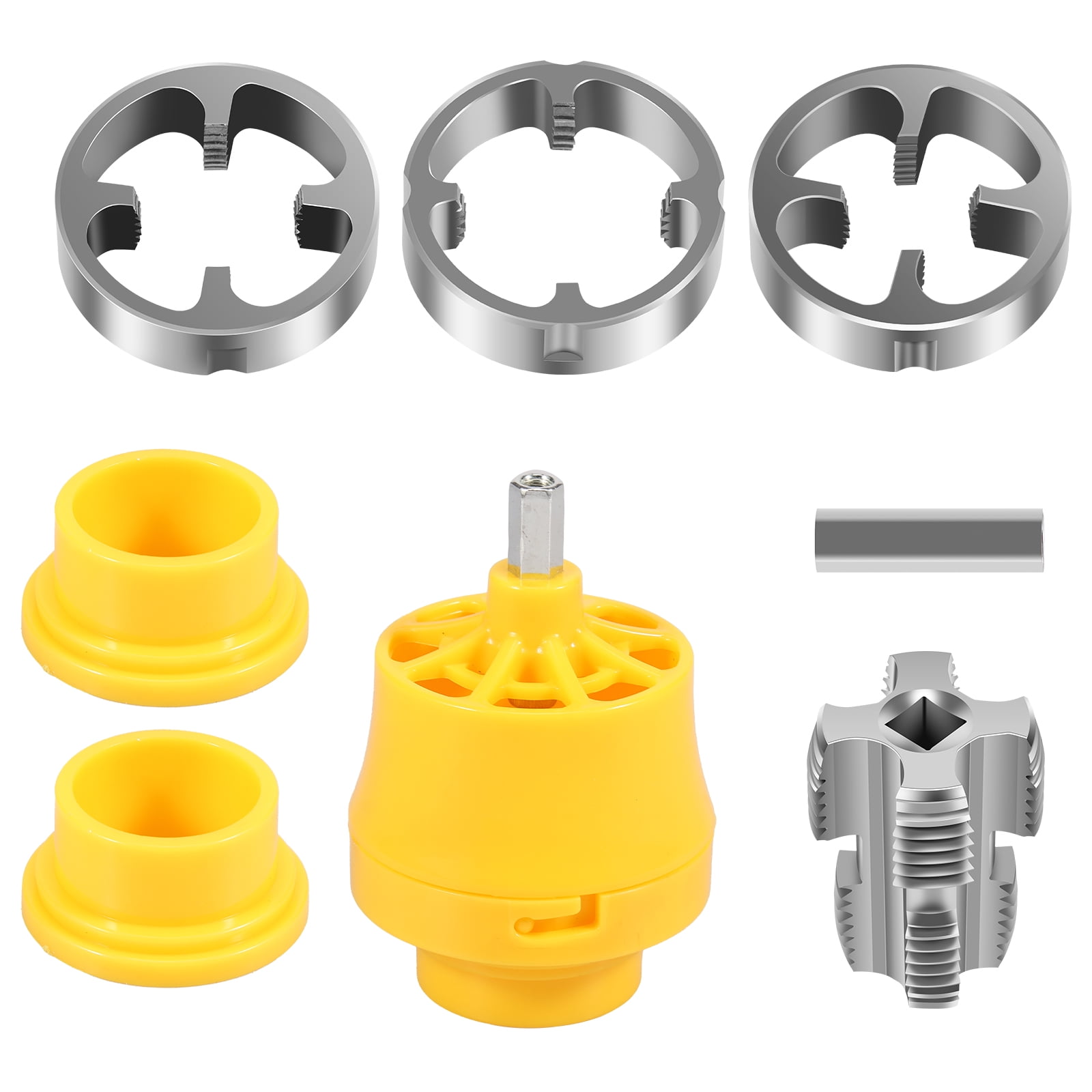 AEVXKHI PVC Thread Maker Tool for Electric Drill Pipe Threader Kit with ...