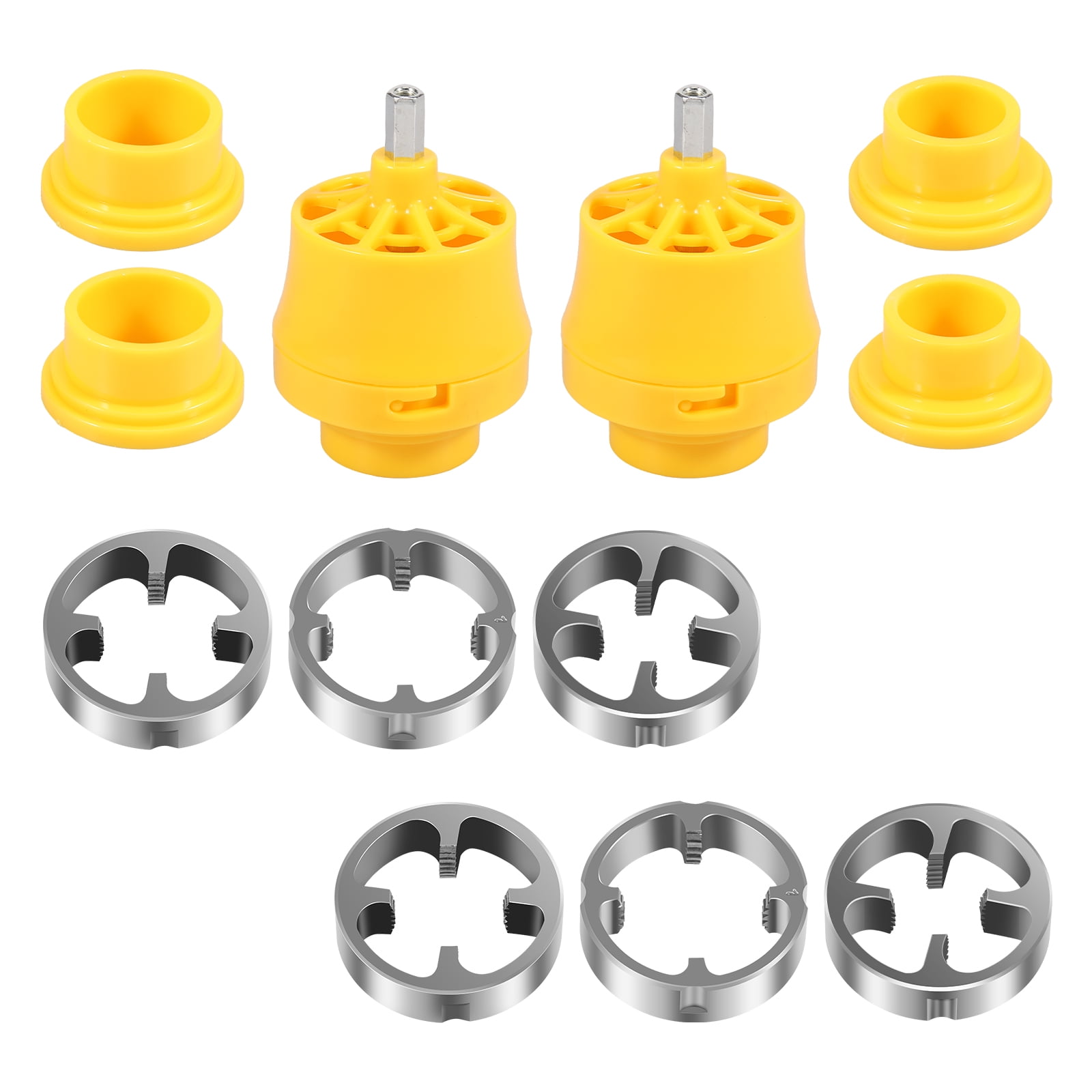 AEVXKHI Pipe Threader Kit with 6 Dies, Pipe Threader Plumbing Tool, PVC ...