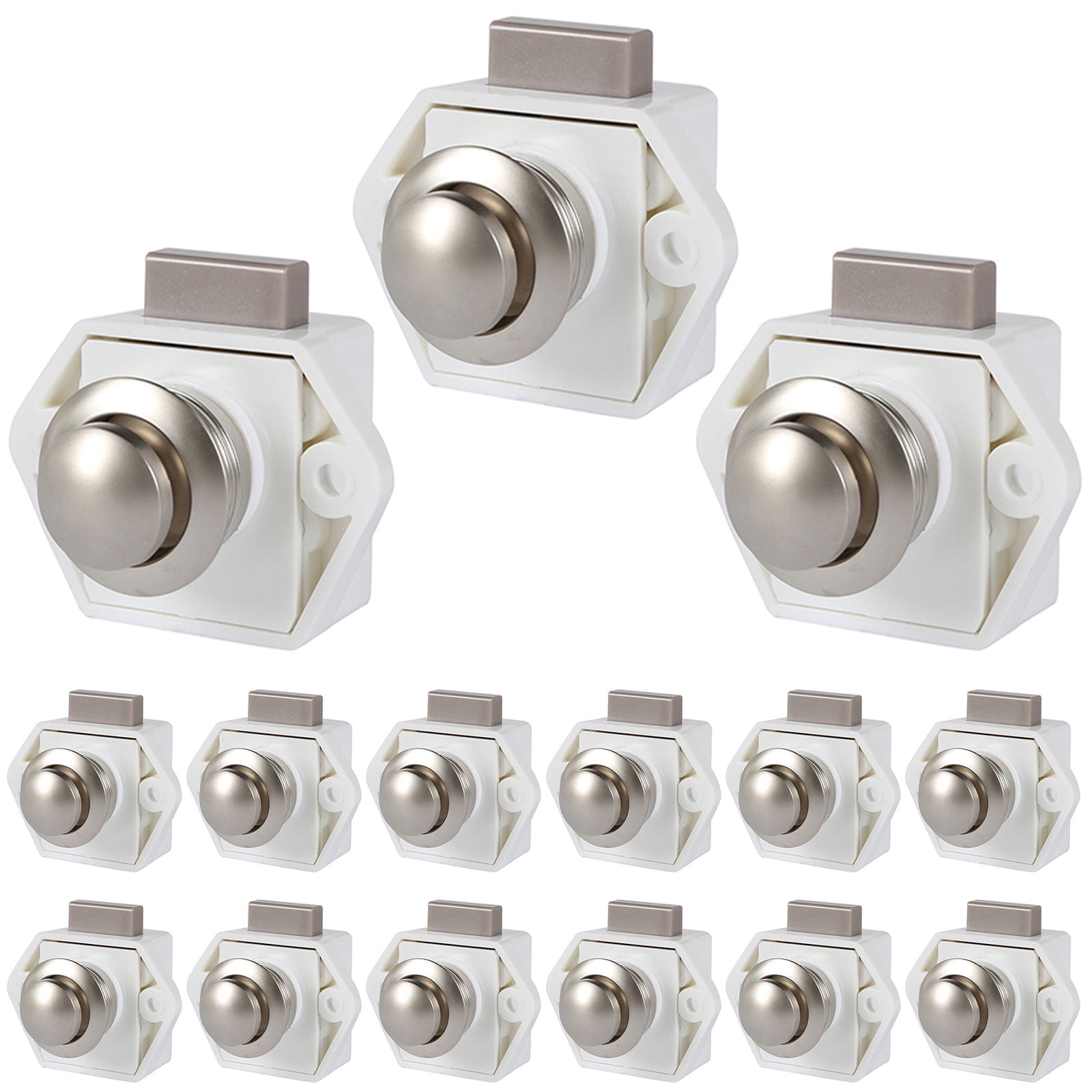 AEVXKHI Push Button Latch Lock, 18mm Thickness Door Catch Knobs ...