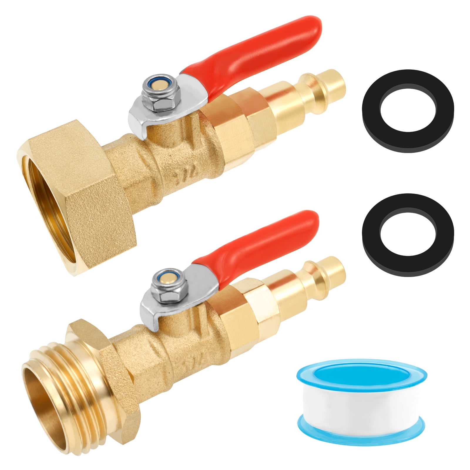 AEVXKHI RV Winterize Blowout Adapter, Brass RV Winterize Blowout ...