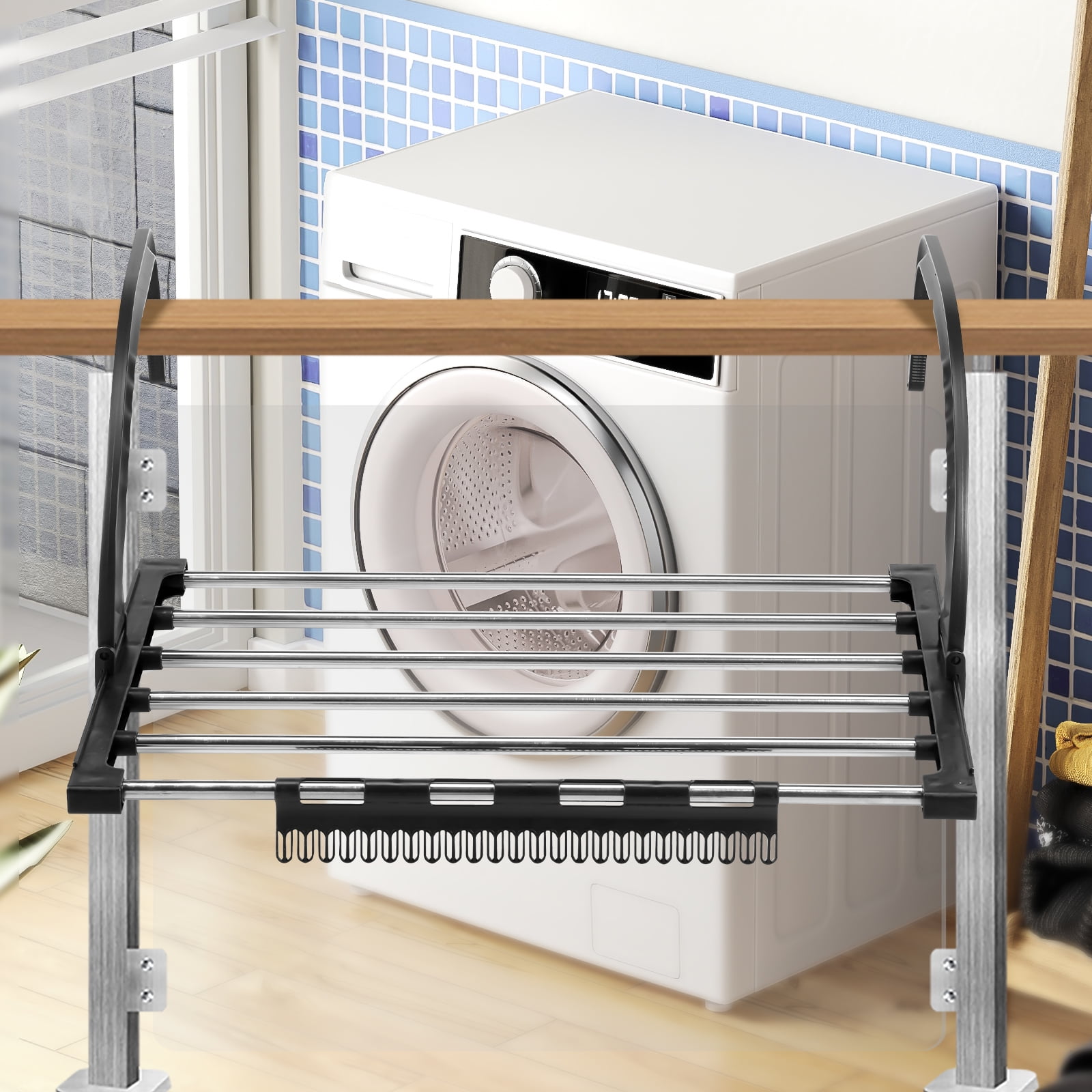 AEVXKHI Radiator Clothes Drying Rack, Solid Hanging Clothes Airer ...