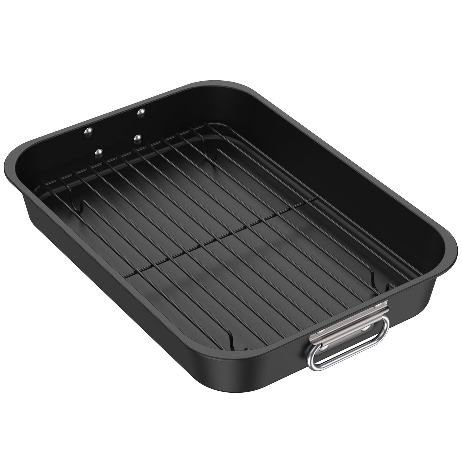 AEVXKHI Roasting Pan, Deep Baking Pan, Non Stick Metal Baking Dish Pan ...