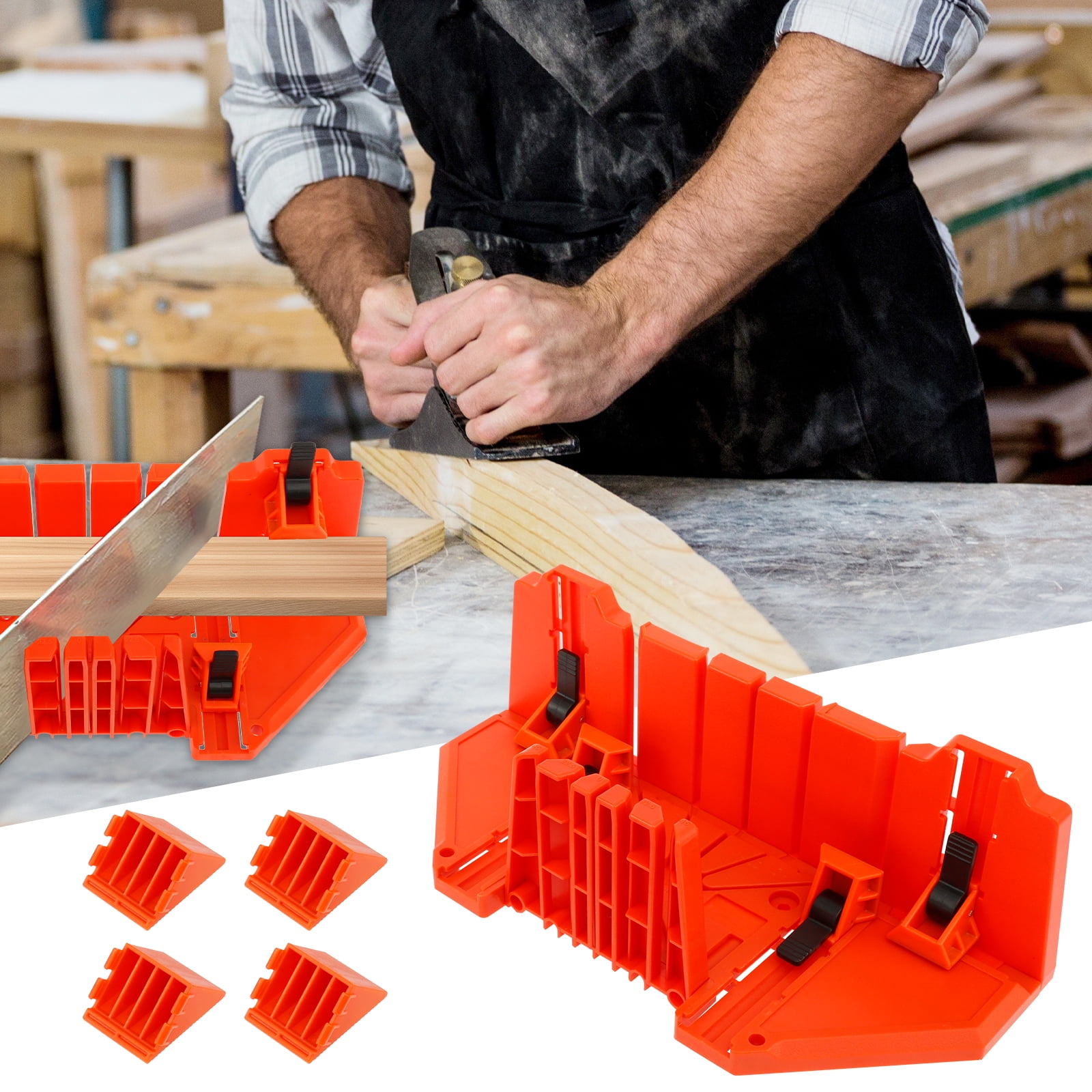 AEVXKHI Saw Storage Miter Box, Plastic Cutting Saw Miter Box, Flexible ...