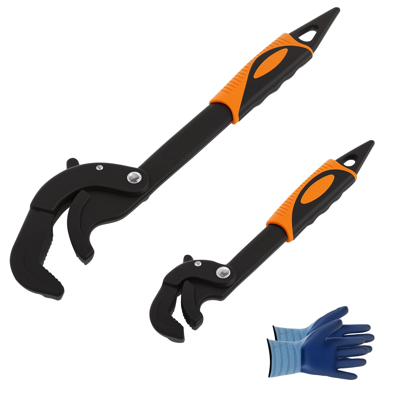 AEVXKHI Self Locking Wrench, High Carbon Steel Self Adjusting Spanner, Adjustable Pipe Wrench 3 ...