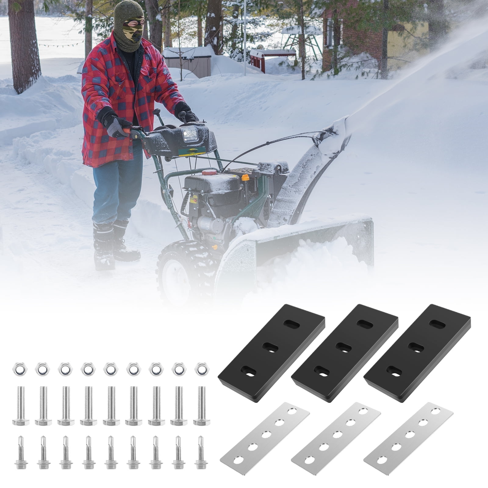 AEVXKHI Snow Blower Impeller Modification Kit, 3/8 Inch Universal Snow ...