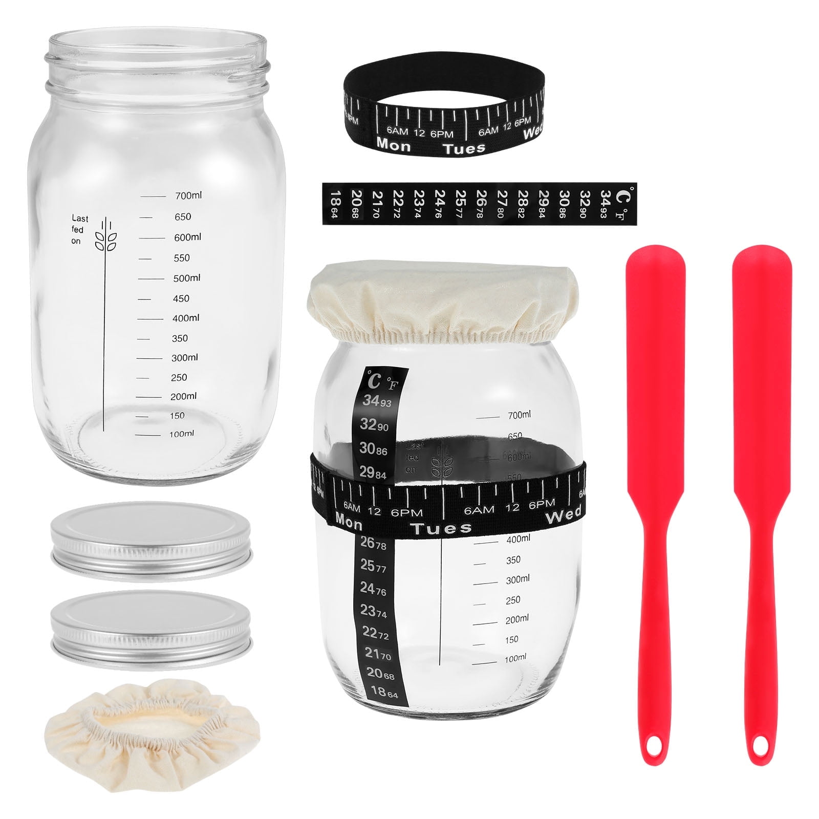 AEVXKHI Sourdough Starter Kit, Sourdough Bread Baking Supplies, Elegant ...