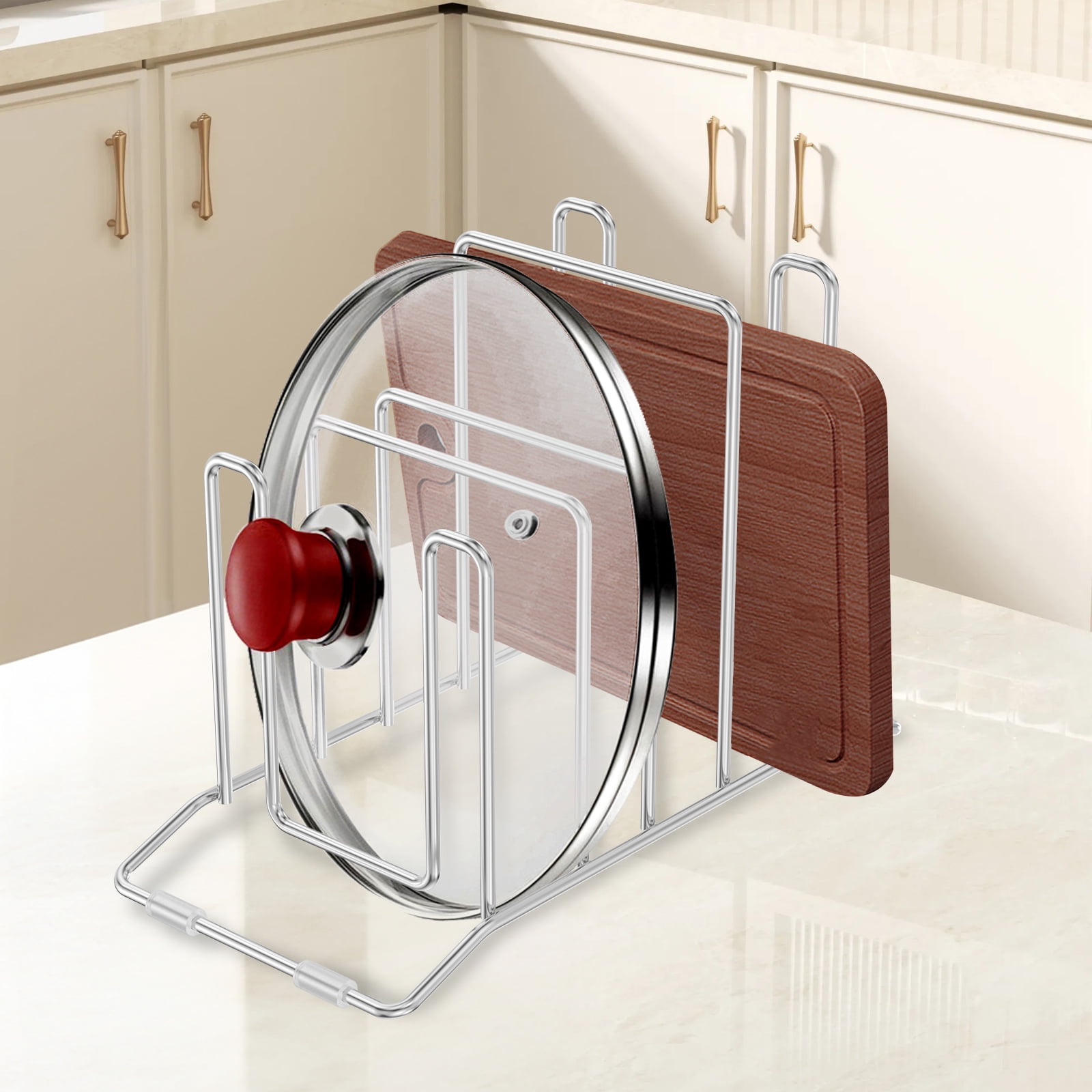 AEVXKHI Stainless Steel Cutting Board Holder, Anti Rust Anti Slip ...