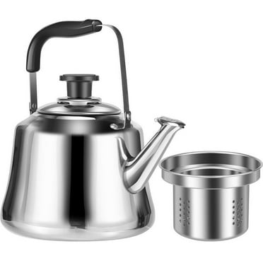 NSESSHome Stainless Steel Stovetop Whistling Tea Kettle Classic Teapot ...