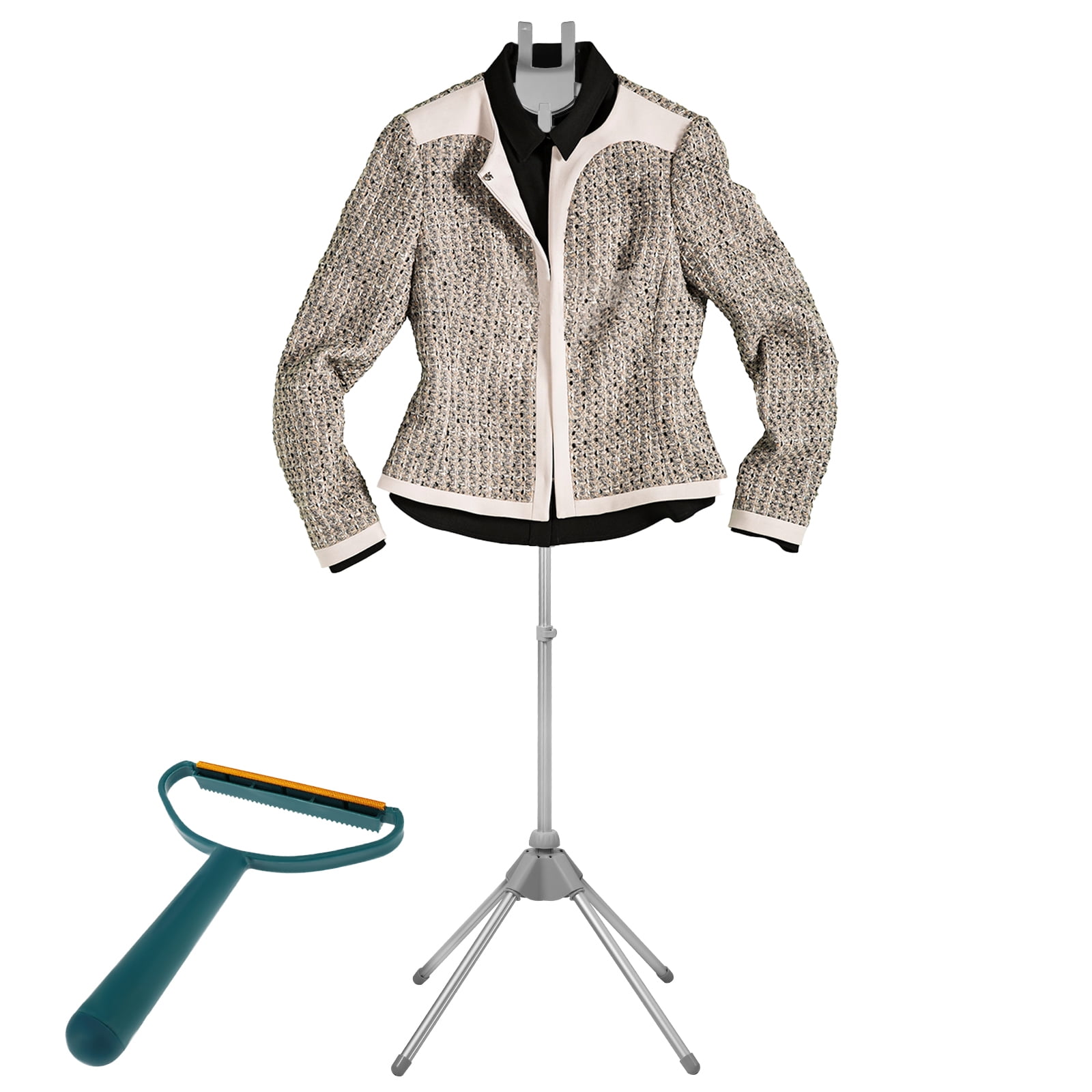 AEVXKHI Telescopic Clothes Steamer Rack, Foldable Steamer Hanger Stand ...