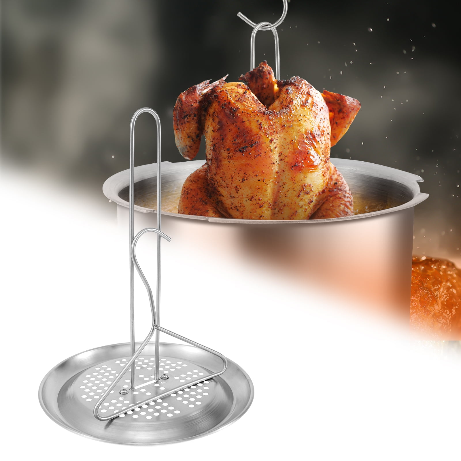 AEVXKHI Turkey Fryer Stand Kit, Stainless Steel Turkey Frying Rack ...