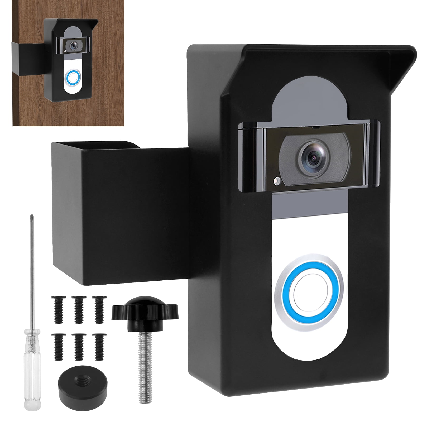 AEVXKHI Video Doorbell Mount, Anti Theft Doorbell Door Bracket, No ...