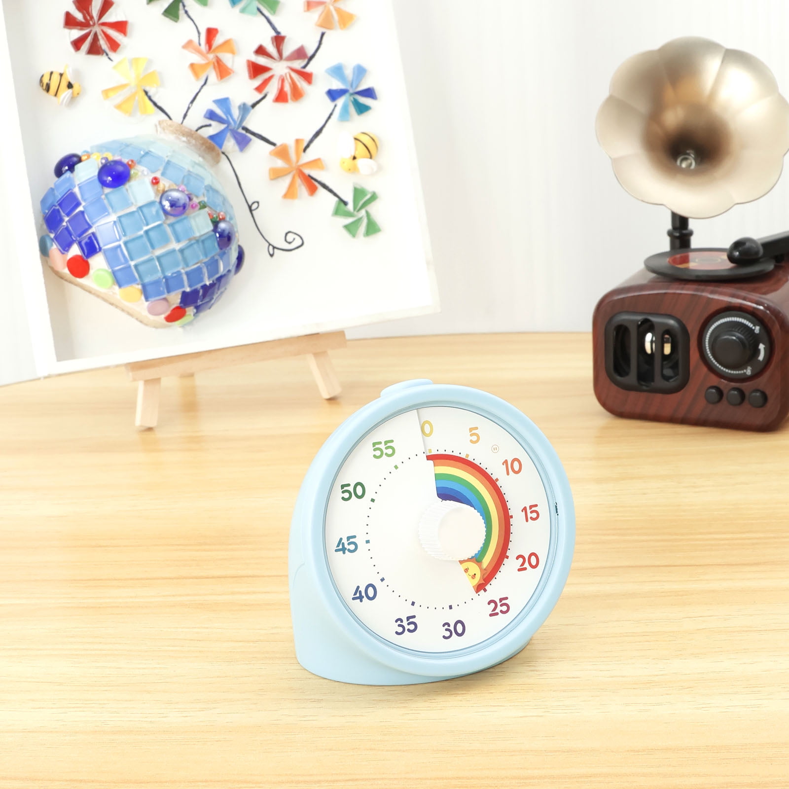 AEVXKHI Visual Timer Non Ticking 60 Minute Countdown Timer with ...