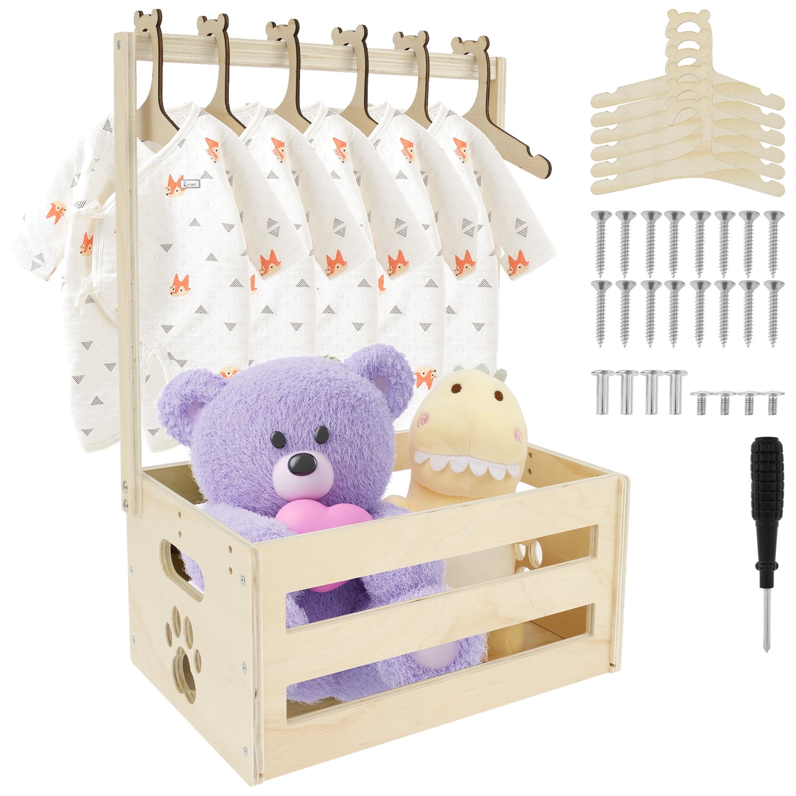AEVXKHI Wooden Baby Shower Crate Closet, Large Capacity Baby Shower ...