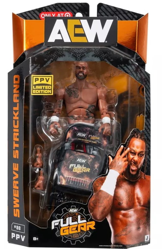 AEW All Elite Wrestling Full Gear Swerve Strickland Action Figure ...