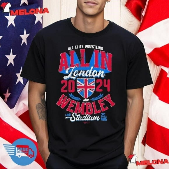 AEW All In Wembley 2024 Event T-Shirt, Official Wrestling Merch ...