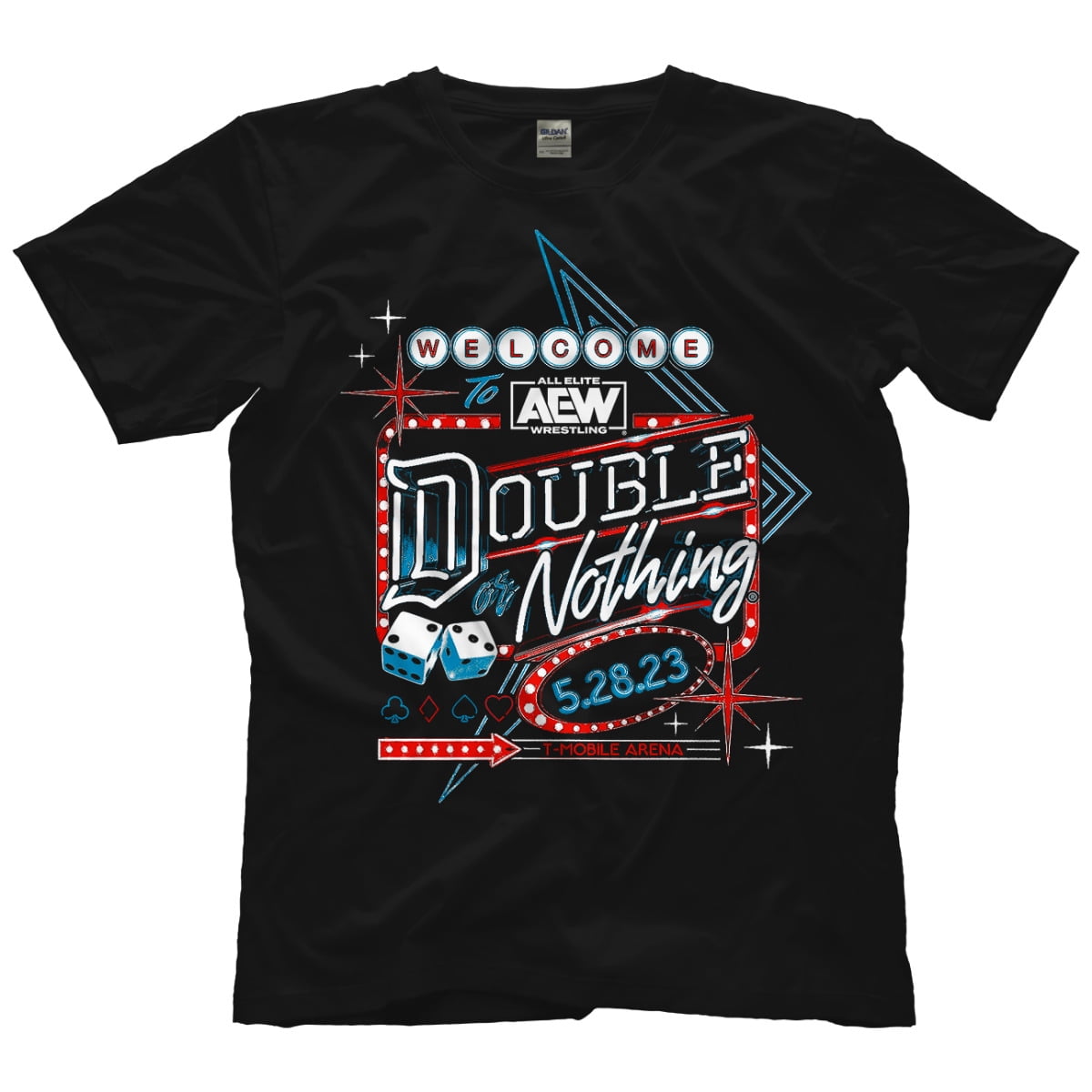 AEW Double or Nothing 2023 Event AEW Official T-Shirt - Walmart.com