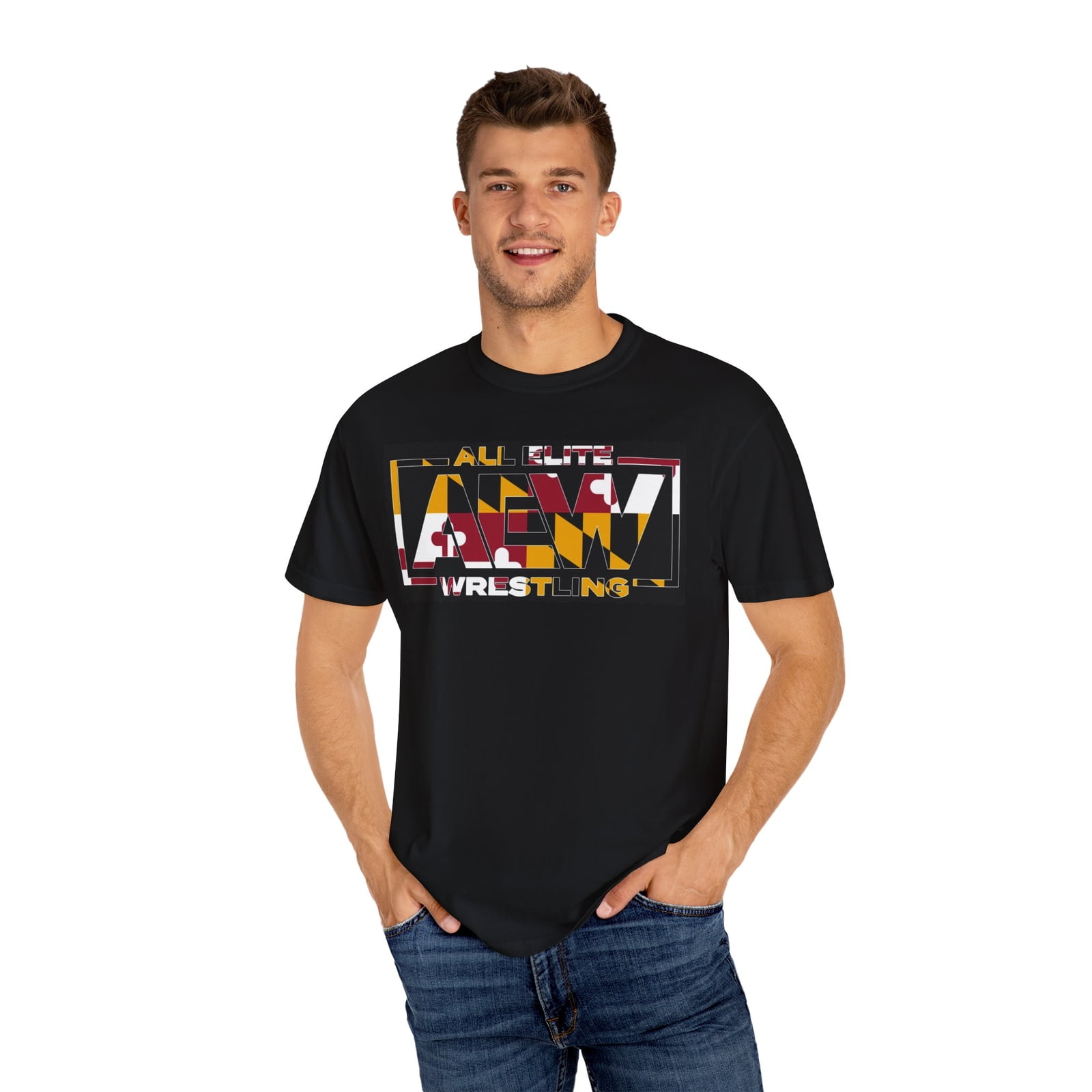 AEW Maryland Flag logo shirt - Walmart.com