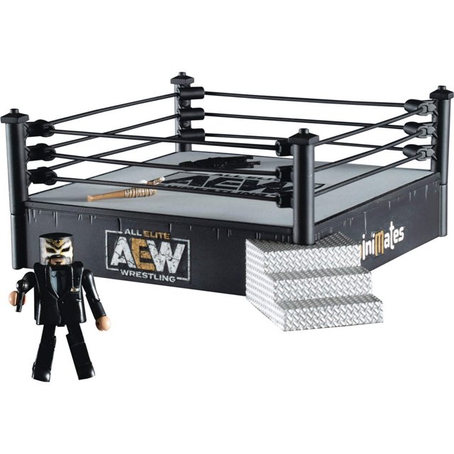AEW Minimates Deluxe Wrestling Ring Playset - Walmart.com
