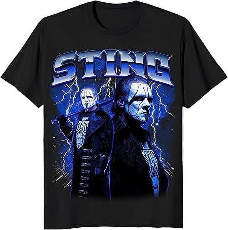 AEW Sting Chrome Men's and Women's Short Sleeve T-Shirt - Walmart ...