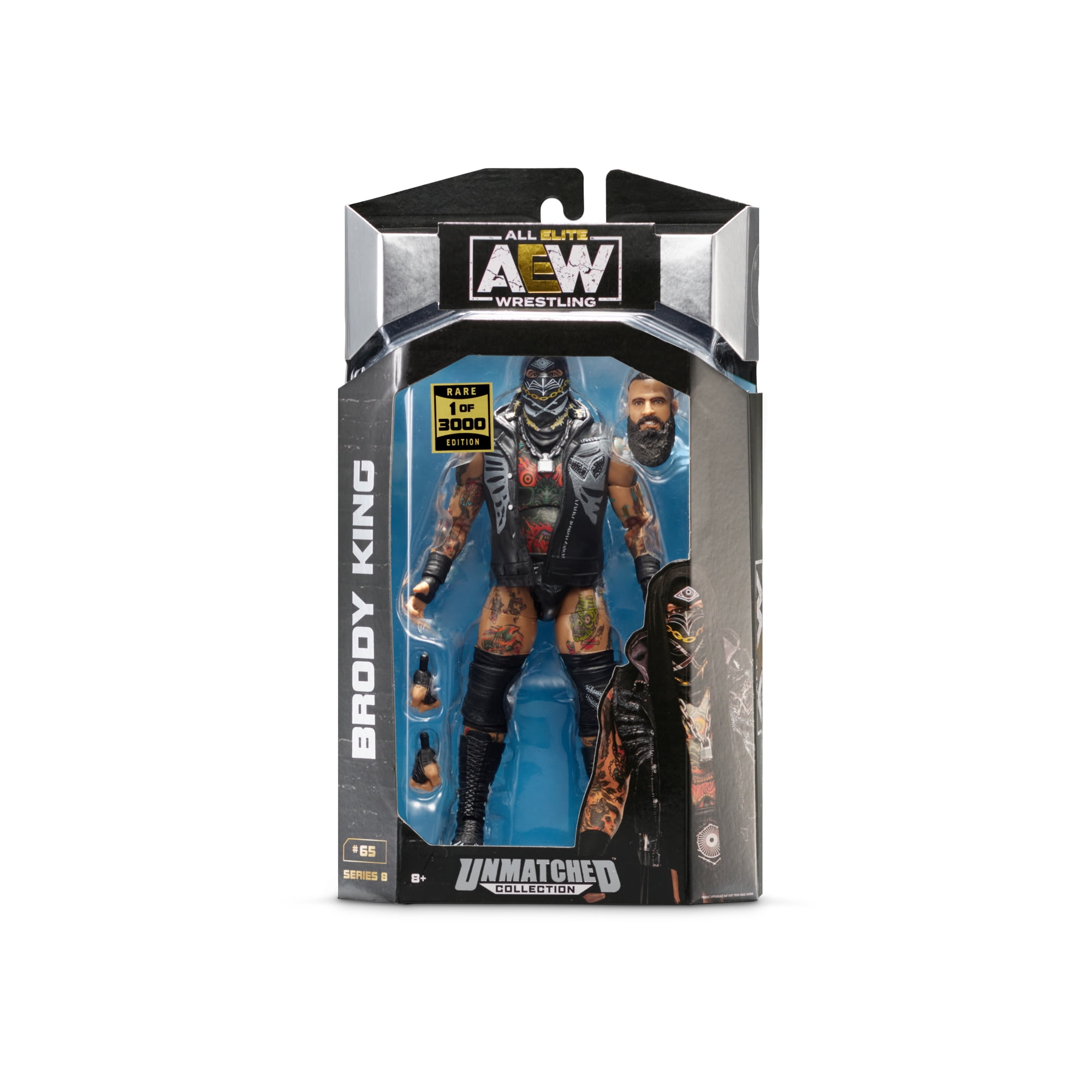 AEW Unmatched (Rare) - 6 inch Brody King Figure with Entrance Vest ...