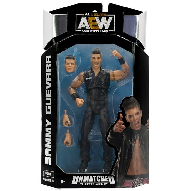 AEW Unmatched Sammy Guevara - 6 inch Articulated Action Figure with ...