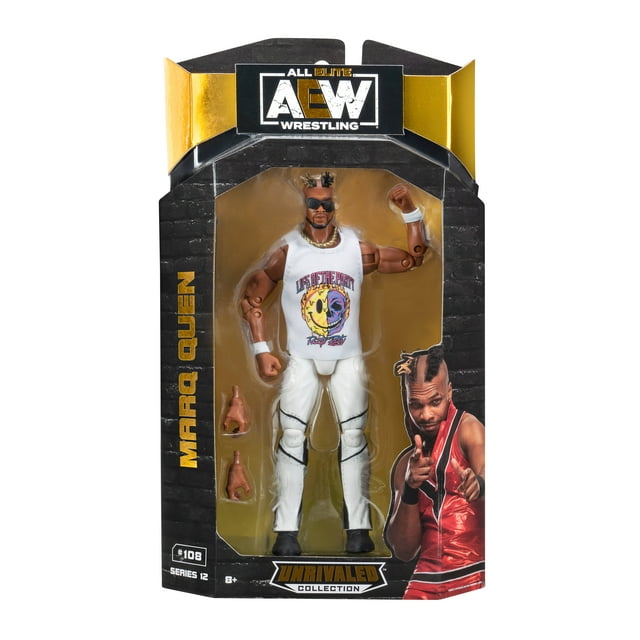 AEW Unrivaled Marq Quen - 6 inch Figure with Graphic Entrance Tank Top ...
