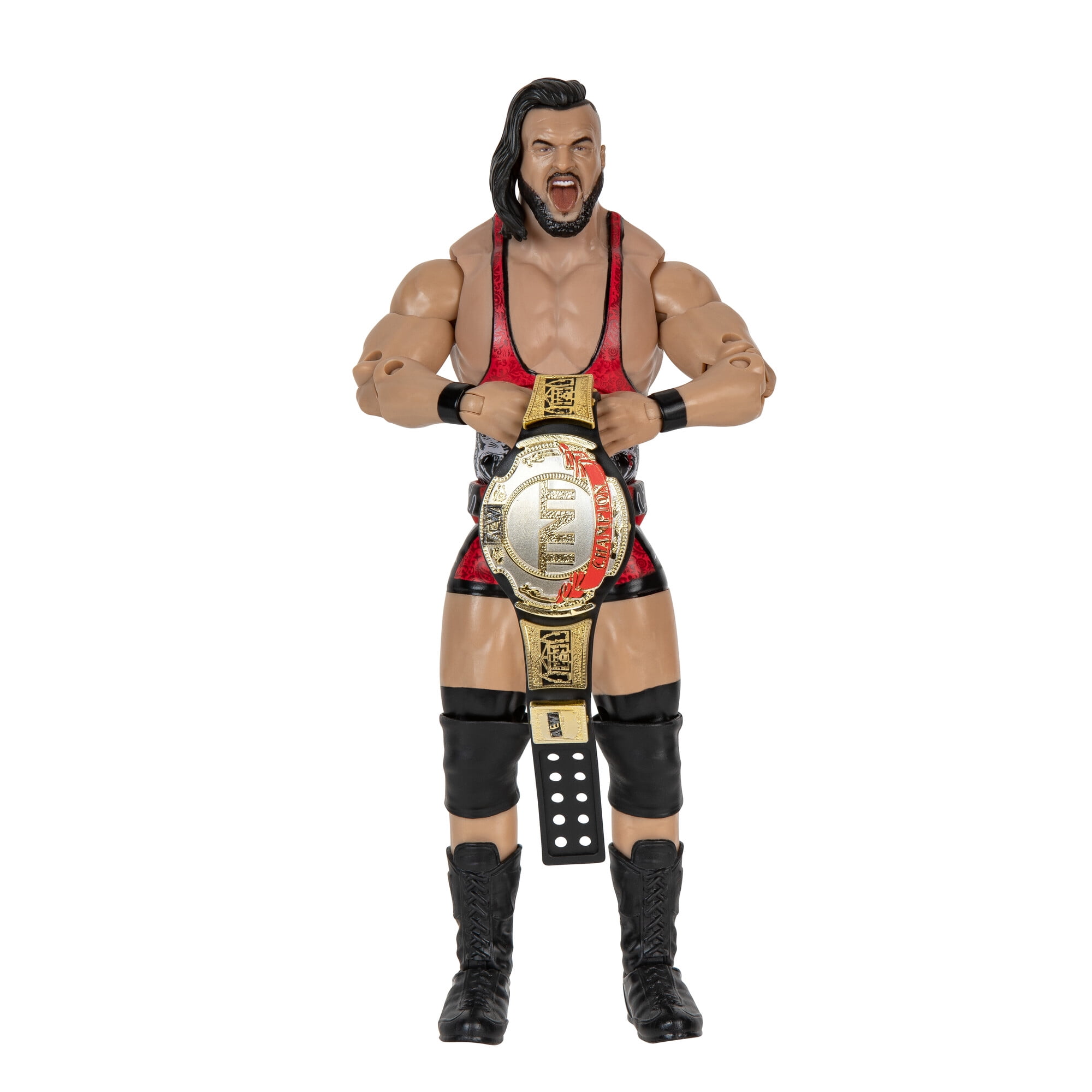 AEW Unrivaled Wardlow - 6-Inch Figure with Alternate Head, Title Belt ...
