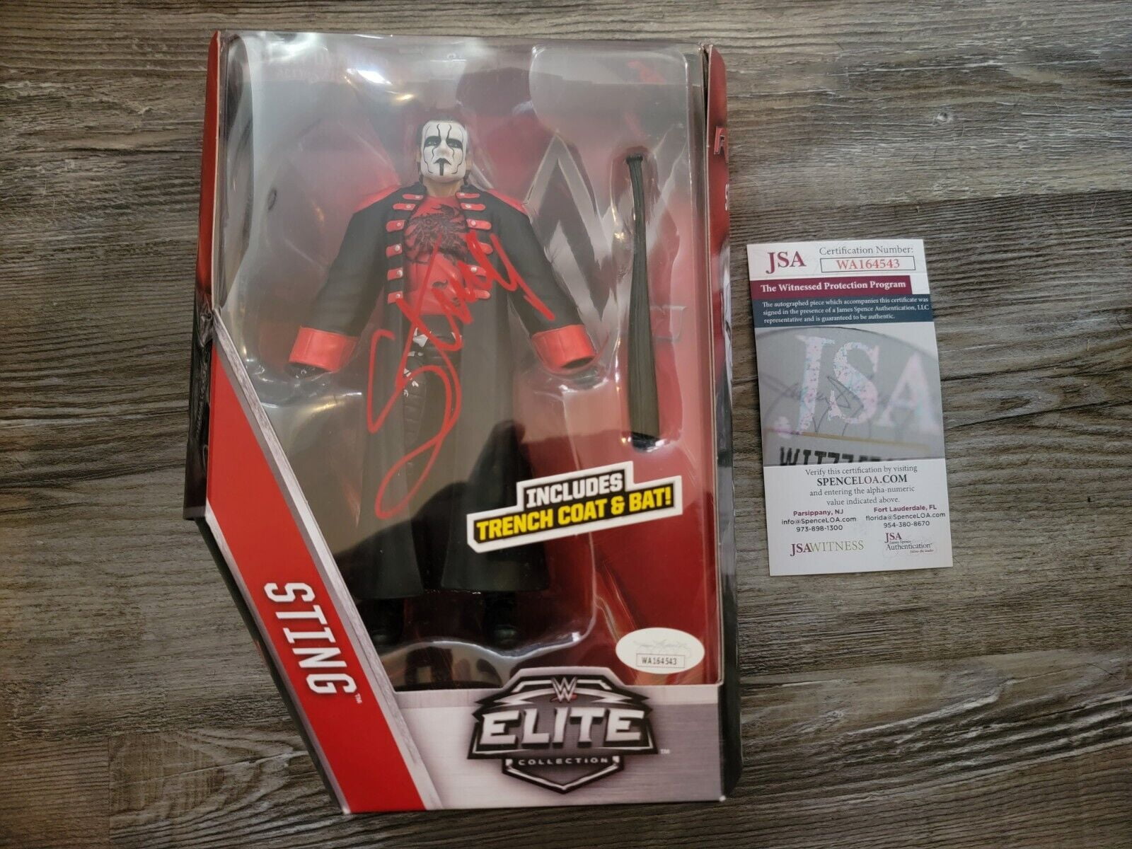 AEW WWE Elite Series 39 Sting Figure Sealed signature signature signature Jsa RED - Walmart.com