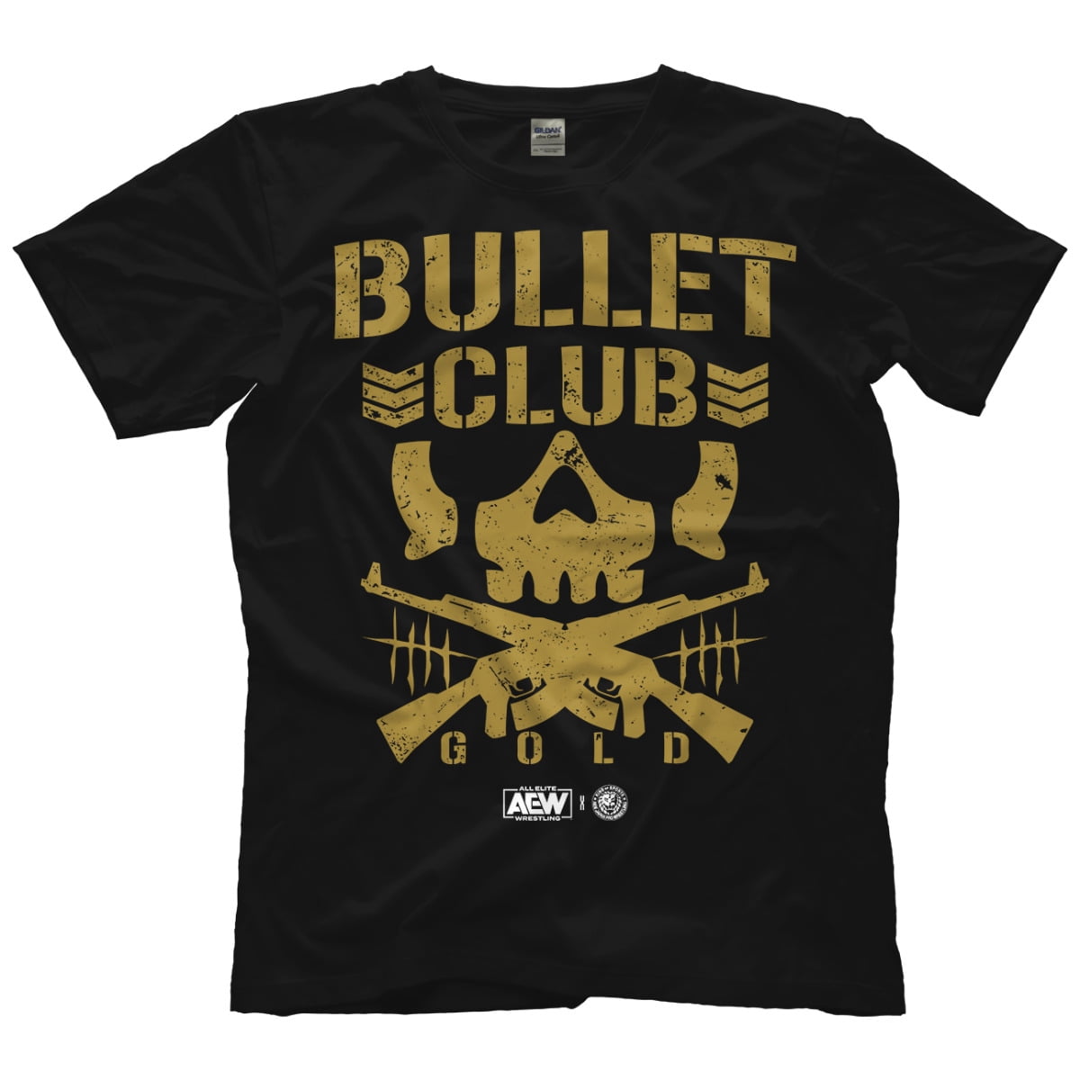 AEW X NJPW - Bullet Club Gold AEW Official T-Shirt - Walmart.com