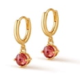 AEXTO Gold Silver Small Hoop Dangle Earrings for Women, Trendy Dainty ...