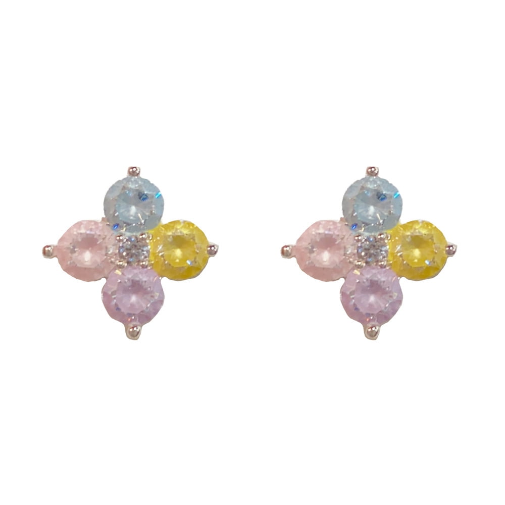 AEXTO Medieval Vintage Silvery Flower Earrings for Women Hypoallergenic ...