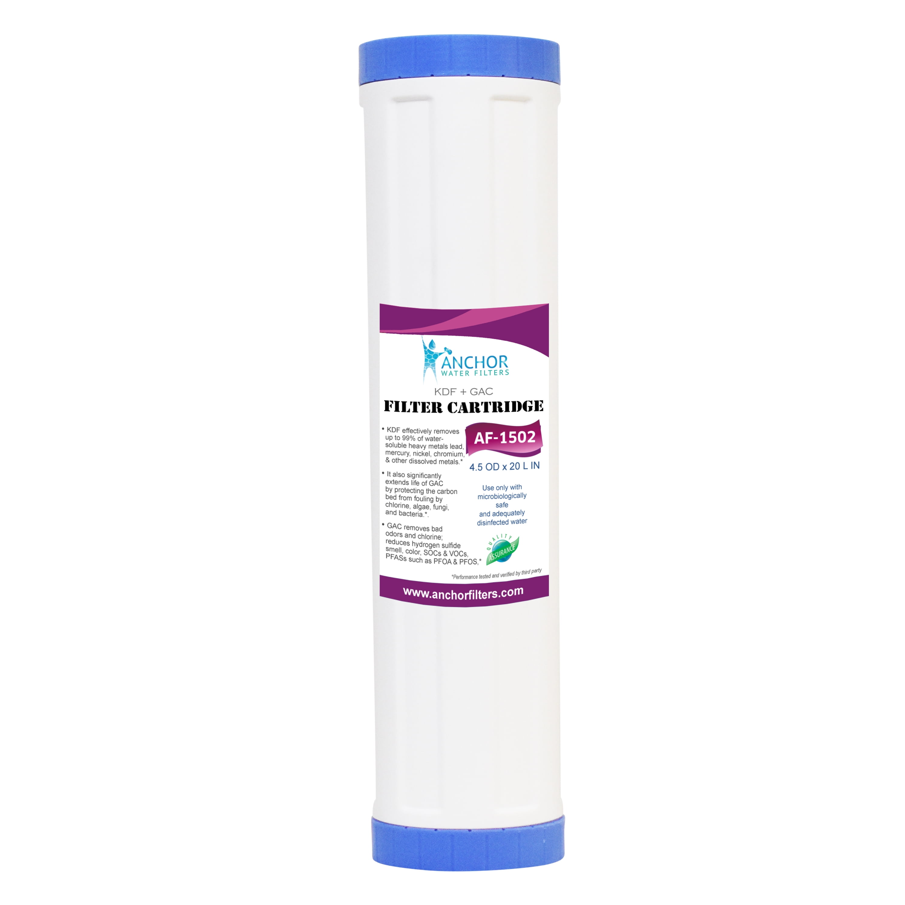 AF-1502 - GAC and 4 lb. KDF Replacement Filter Cartridge for Whole ...
