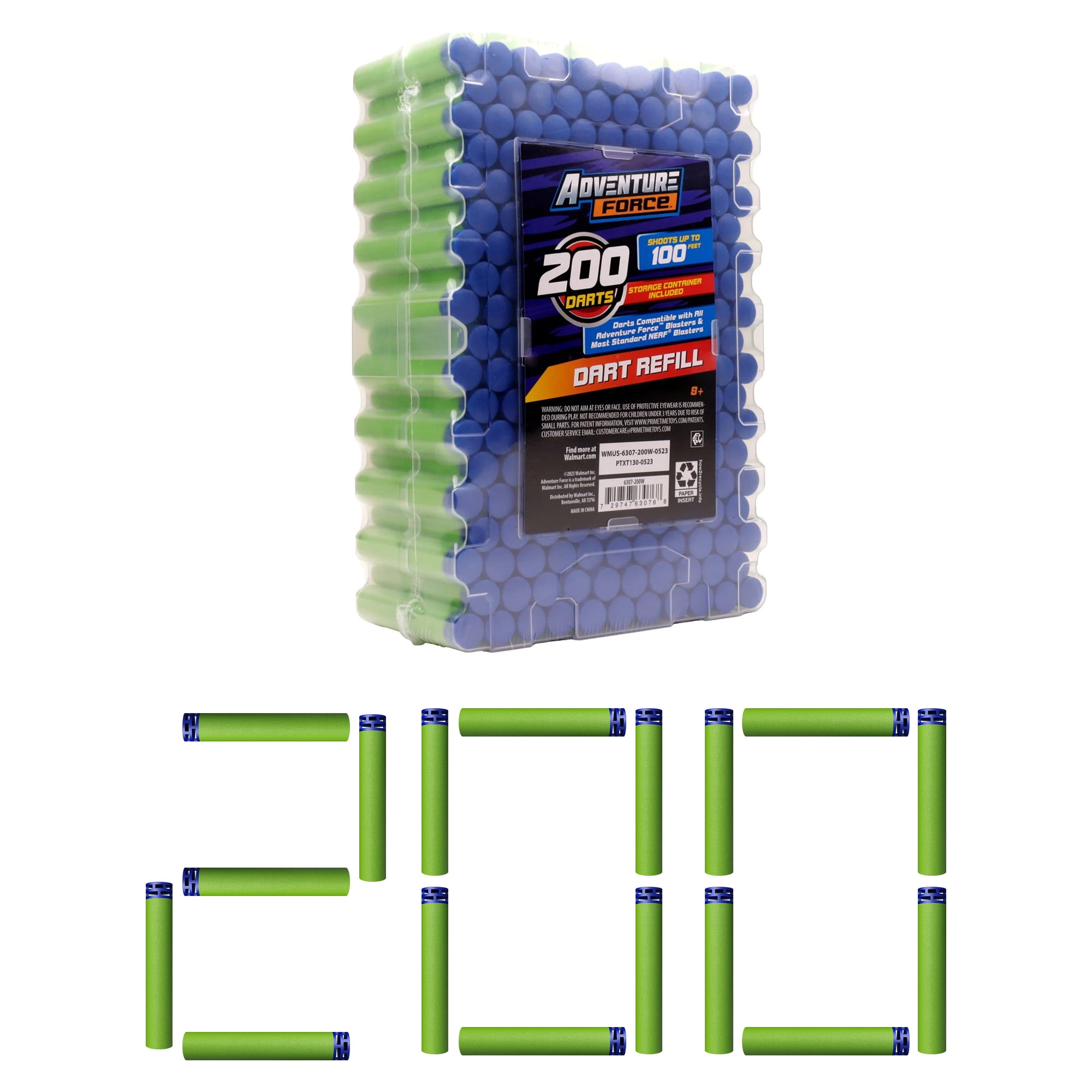 Adventure Force 200 Dart Blaster Refill Pack, Foam - Universal Design ...