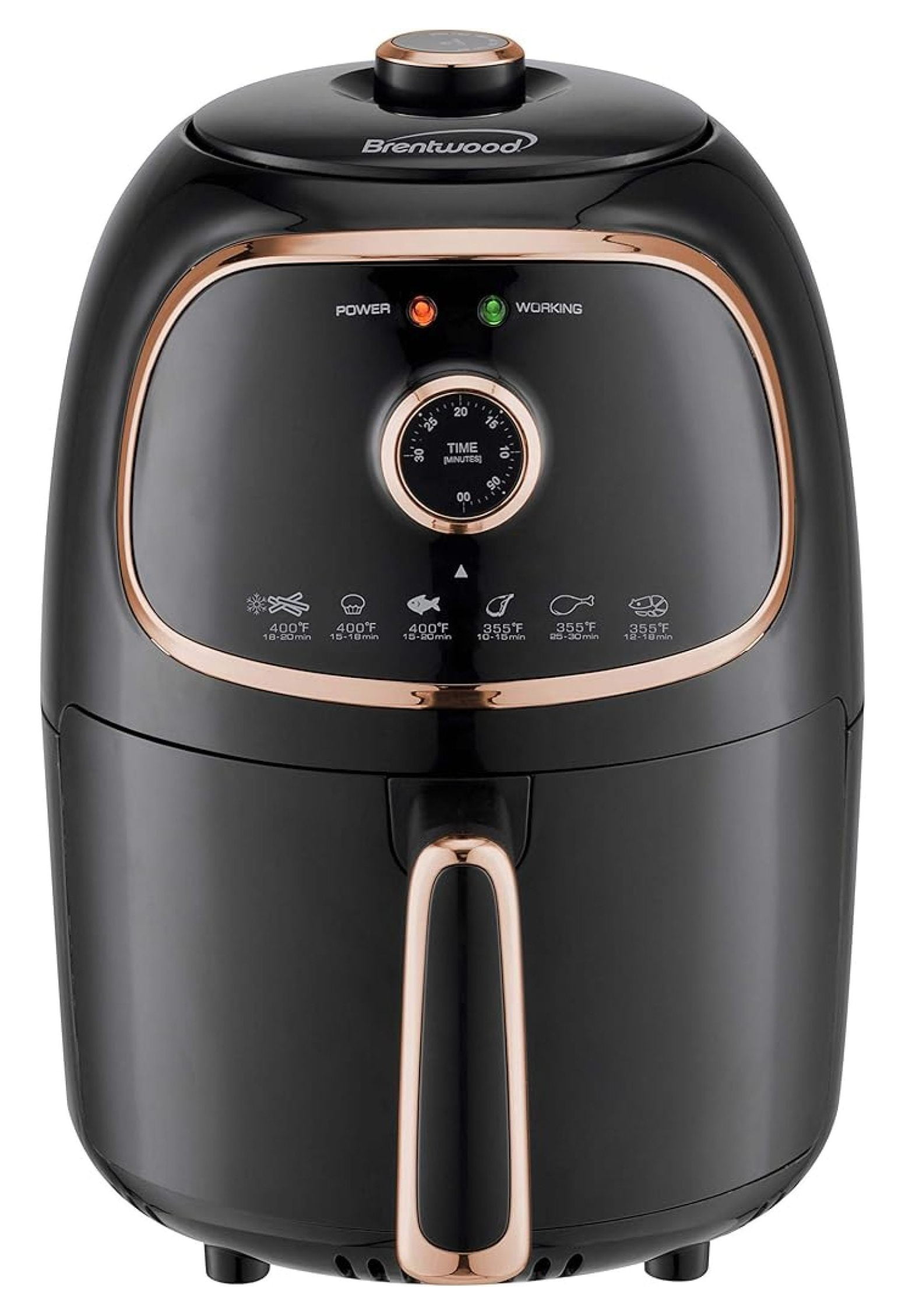 AF-202BKC Small Electric Air Fryer, Timer & Temp. Control, 2-Liter ...